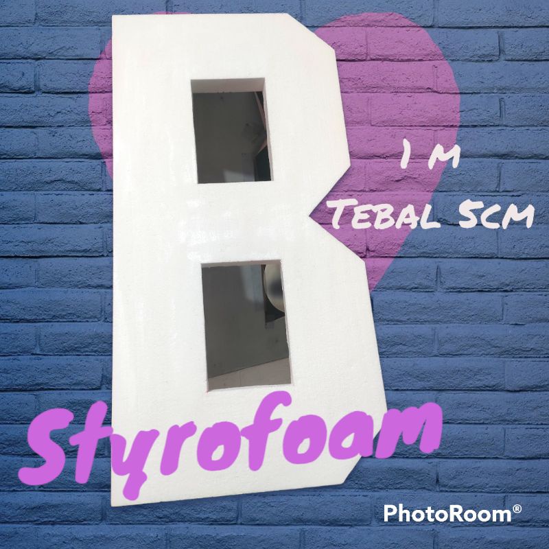 Jual Standing Angka Styrofoam Gabus / Huruf 1 Meter Dekorasi Pesta ...