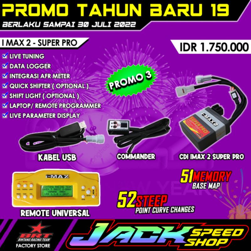 Jual CDI BRT IMAX 2 SUPER PRO 52 STEP MEGA PRO NEW MONOSHOCK / FIZR ...