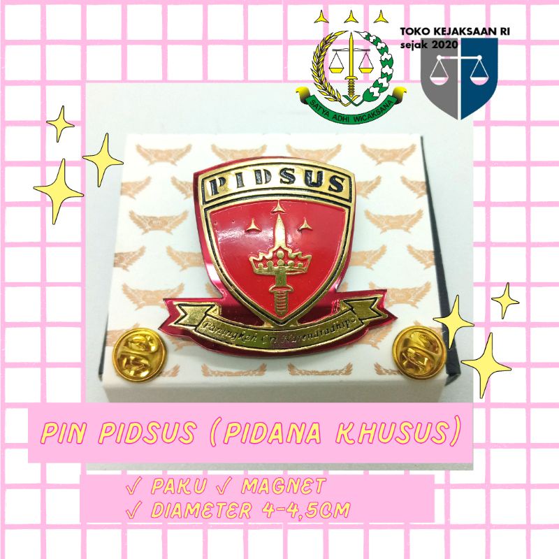 Jual Pin pidsus pidana khusus kejaksaan Ri by Bac Atribut | Shopee ...