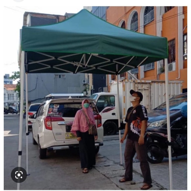 Jual Tenda lipat premium ukuran 2x2 bahan atap sudah waterproof tahan ...