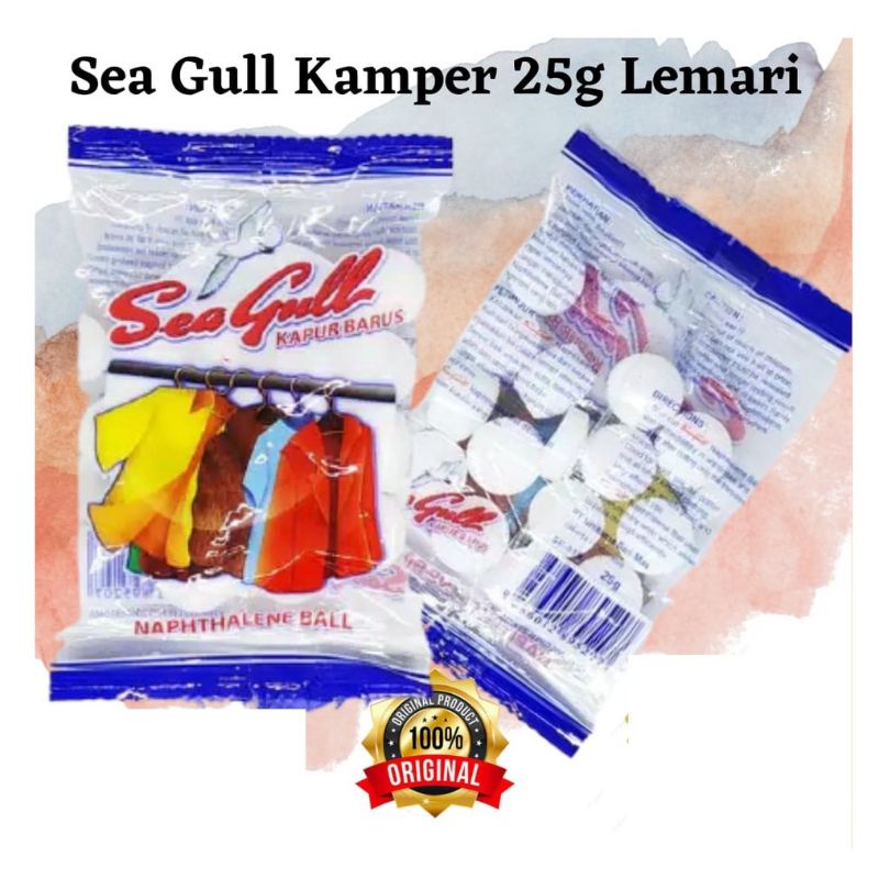 Jual Kamper Seagull/ Kamper Penghilang Bau/ Kapur Barus/ Kamper Lemari ...