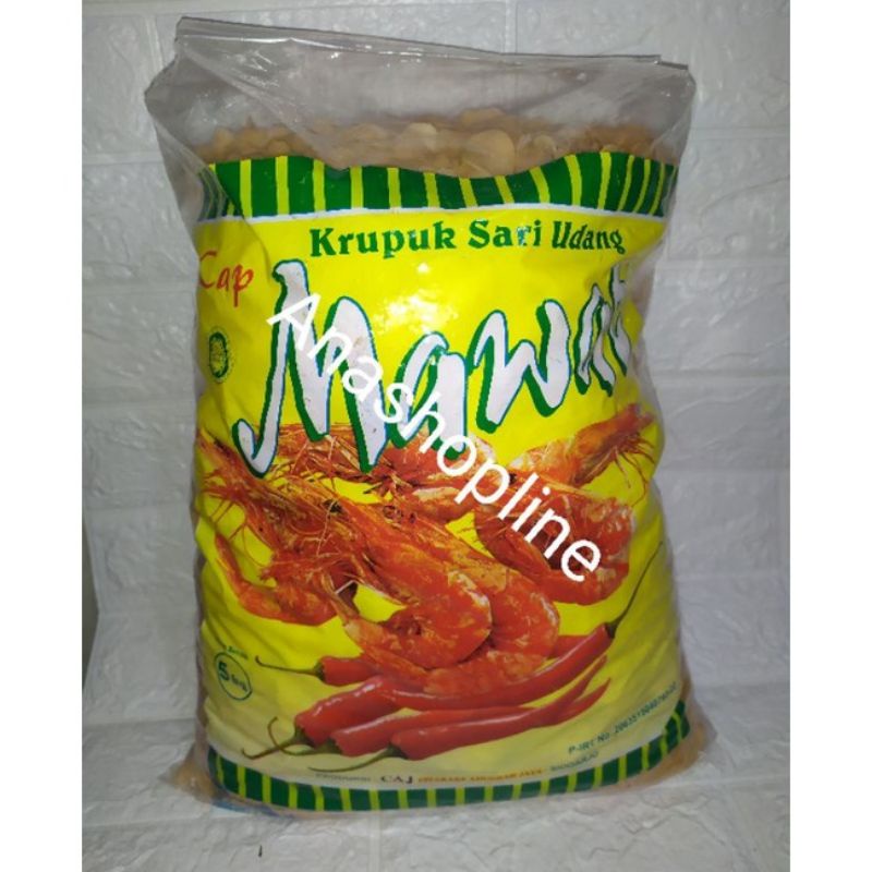 Jual Kerupuk Udang Cap Mawar Lombok 5kg / snack / condiment | Shopee ...