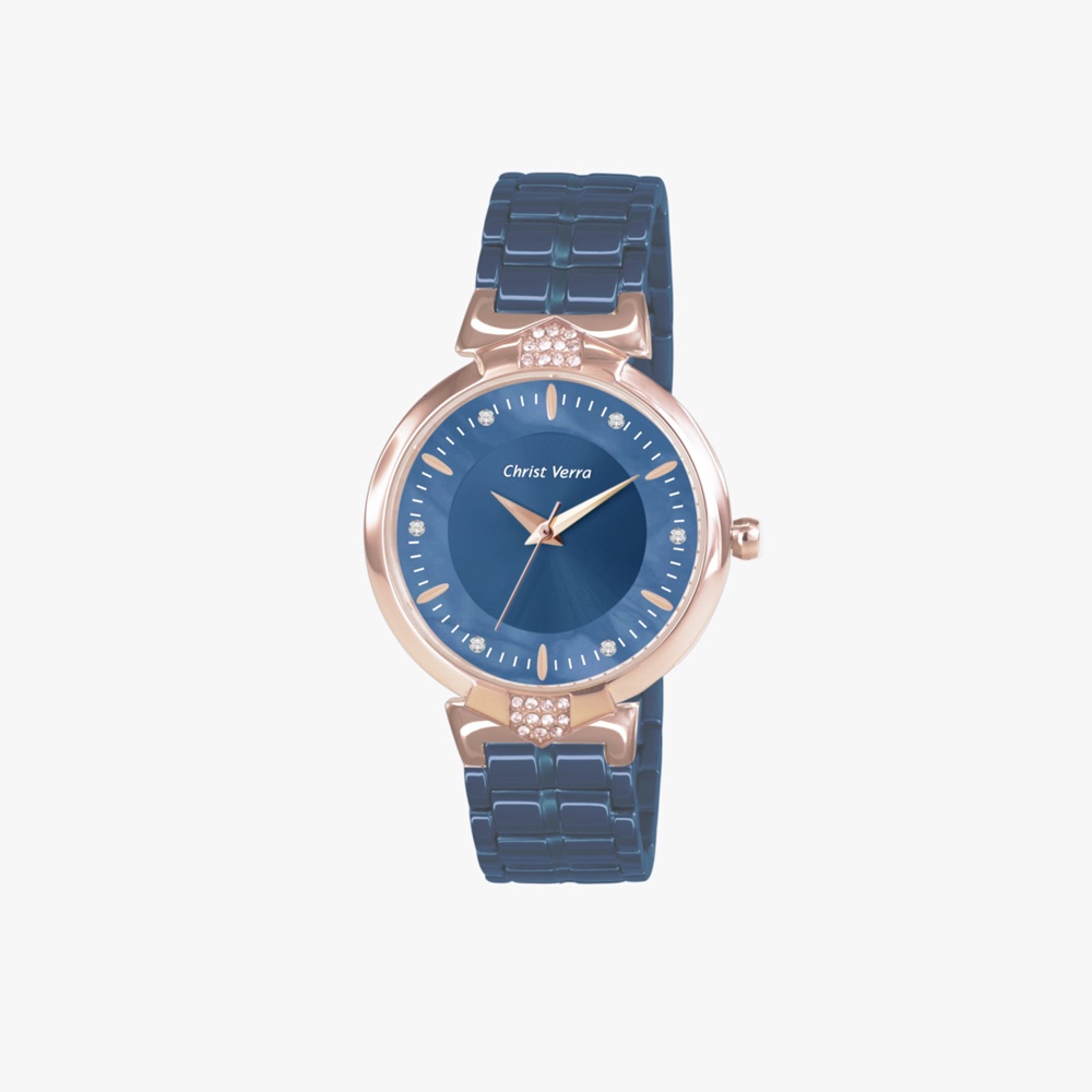 Jual Christ Verra Casual Women's Watches CV 71641L-15 BLU/MOP | Shopee ...