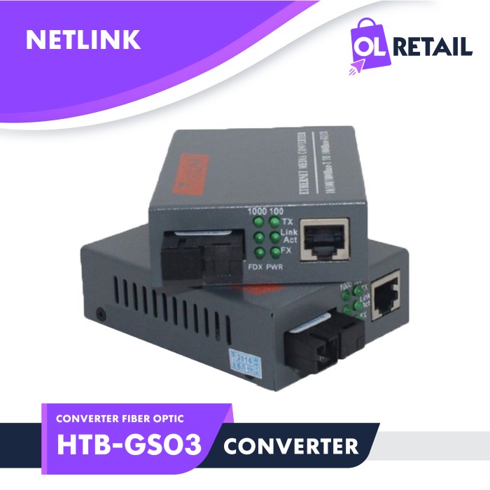 Jual Netlink HTB-GS03 Gigabit Media Converter Fiber Optic 10/100/1000 Mbps | Shopee Indonesia