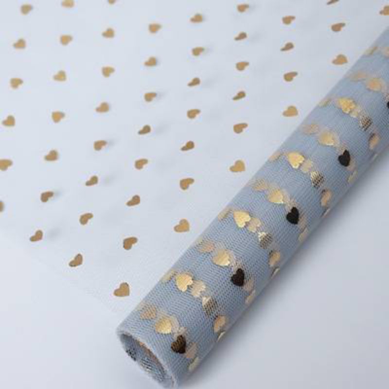 Jual Kain Tile Golden Heart - Jala jaring Mesh Motif Hati - Kain Jala ...