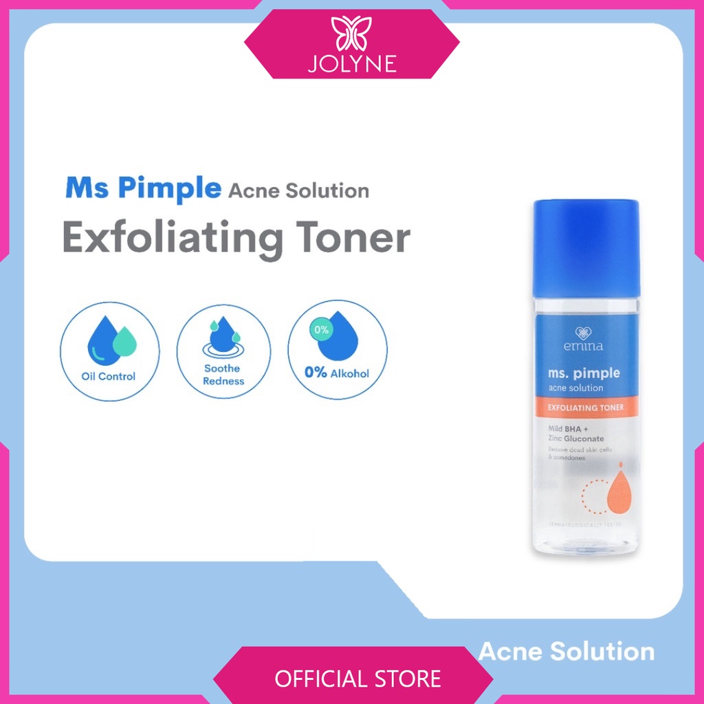 Jual Emina Ms. Pimple Acne Solution Exfoliating | Atasi Jerawat ...