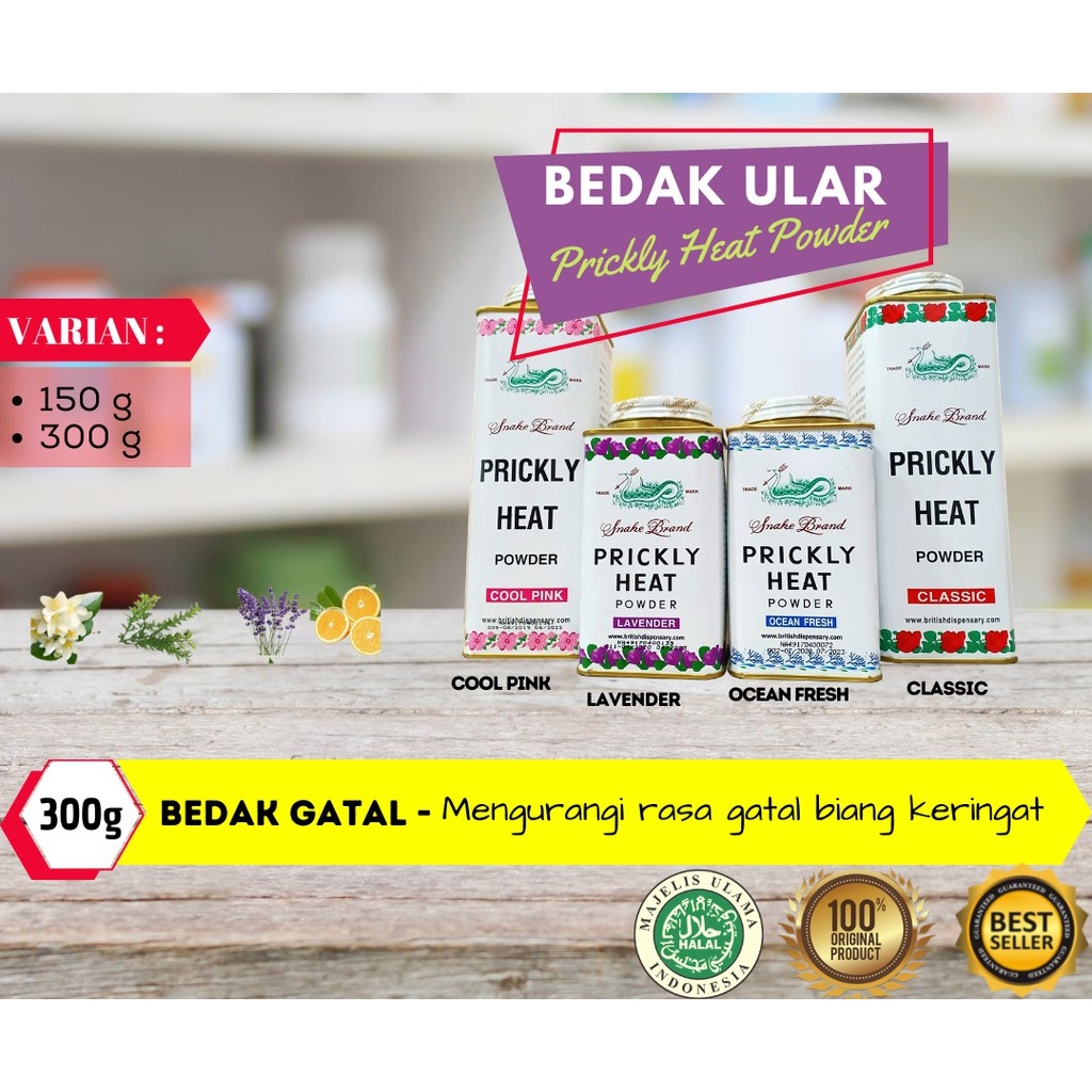 Jual Prickly Heat powder - Bedak Ular - Bedak Ular Buat Gatal - Bedak ...