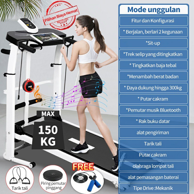 Jual Keep Going Max - Treadmill manual multifungsi peralatan kebugaran / 8 in 1 Olahraga Fitness ...