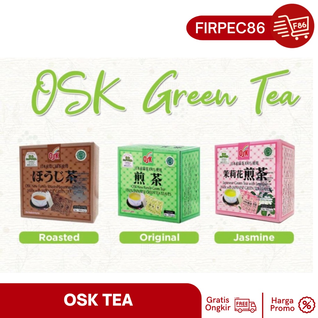 Jual OSK Teh Hijau Jepang Green Tea HalaL Greentea Import Jepang - Original Teh Hijau - Roasted ...