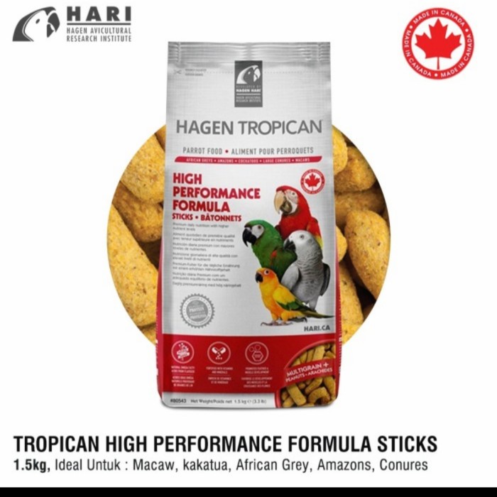 Jual Hari Hagen Tropican high performance formula stick 1.5kg | Shopee ...