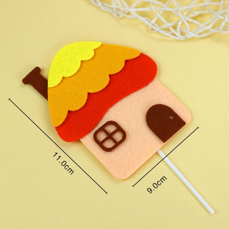 Jual Topper Rumah, Hiasan Kue Rumah, Backdrop Flanel Topper Bentuk ...