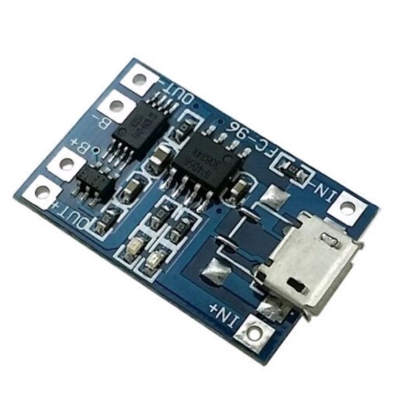 Jual TP 4056 Module 5v 1A mucro usb charger + protection | Shopee Indonesia