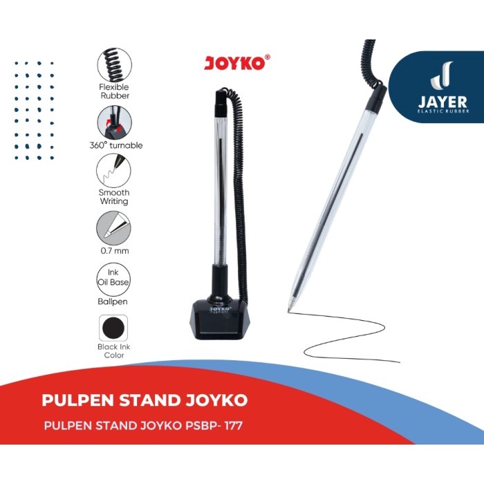 Jual Pulpen Joyko Bolpoin Joyko stand 117 / Pulpen joyko kasir stand ...