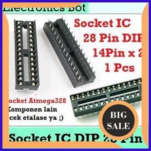 Jual tools n parts Socket IC DIP 28 Kaki Pin Aesi Dudukan Tempat Atmega ...