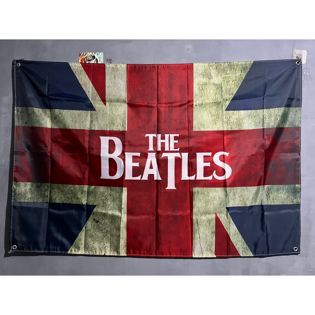 Jual Bendera/Flag/Poster Kain/Miniflag Band The Beatles | Shopee Indonesia