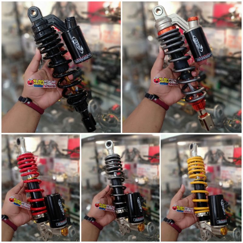 Jual Shock tabung black grey m ktc racing 330mm vario beat genio scoopy ...