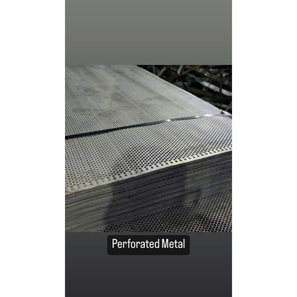 Jual PLAT LUBANG Besi Perforated 0.8 mm Lubang 6mm | Shopee Indonesia