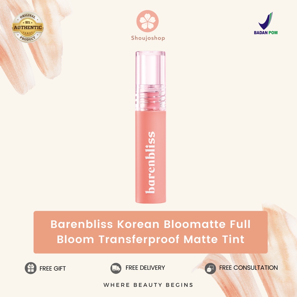 Jual Barenbliss Korean Bloomatte Full Bloom Transferproof Matte Tint | Shopee Indonesia