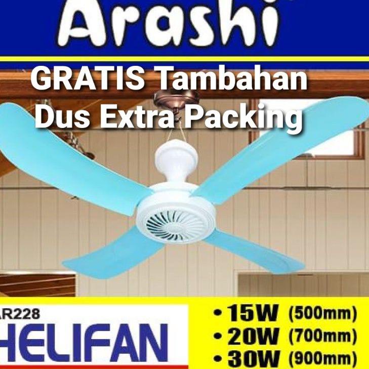 Jual [cod] Kipas Angin Gantung / Helifan Arashi 4 Daun Kipas ~ | Shopee ...