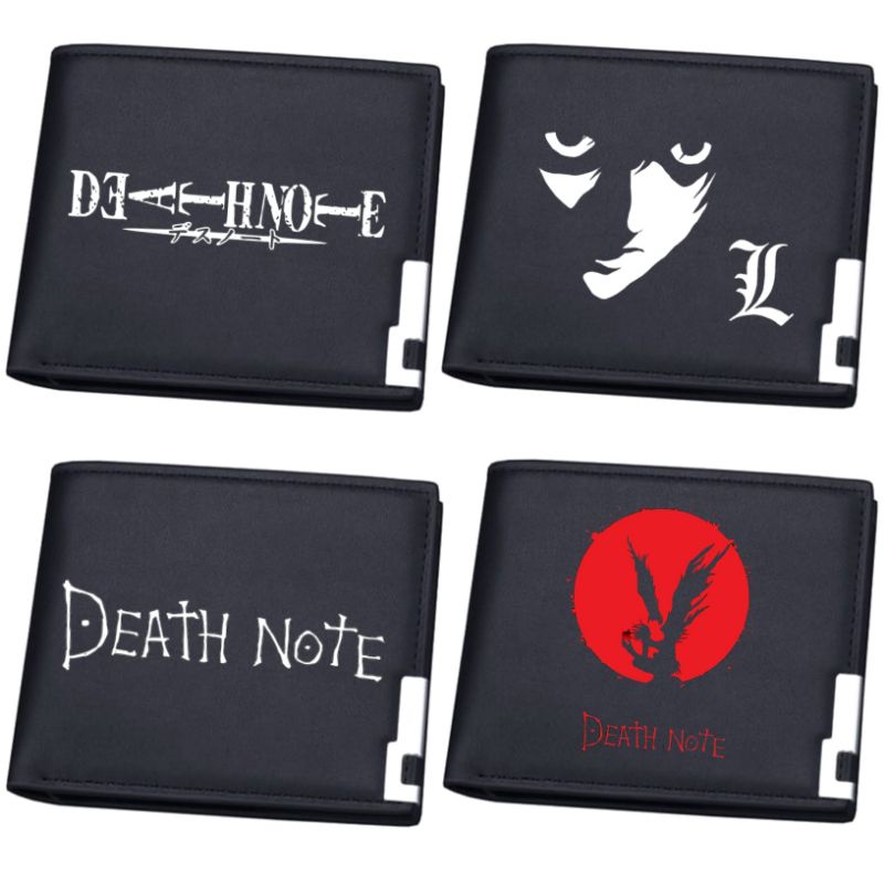 Jual dompet wallet import kulit anime death note/ dompet lipat hitam ...