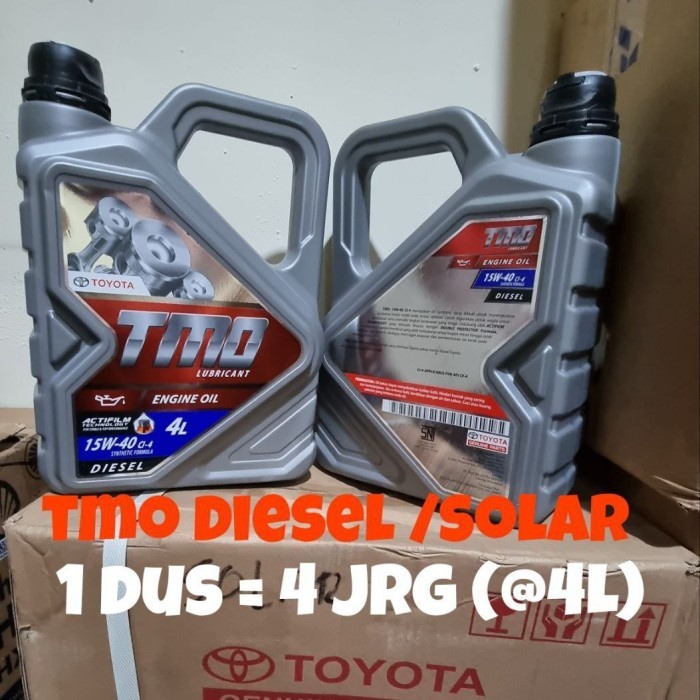 Jual Oil Oli TMO Toyota Diesel Solar 15W - 40 SNI Engine Oil 4L 4000ML ...