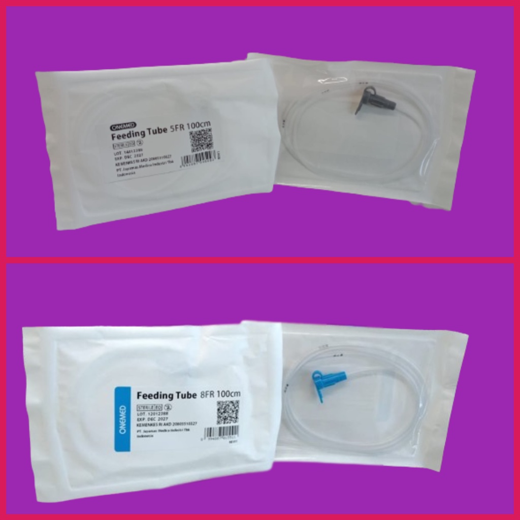 Jual Feeding Tube OneMed Selang Sonde / Panjang 40cm dan 100cm / No Fr ...