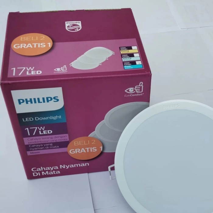 Jual Lampu Downlight Led Philips Meson Pack 59466 6" 17W | Shopee Indonesia