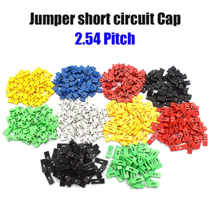 Jual Konektor Jumper 2.54mm Short Circuit Pin Header Mini Short Cap 2 ...