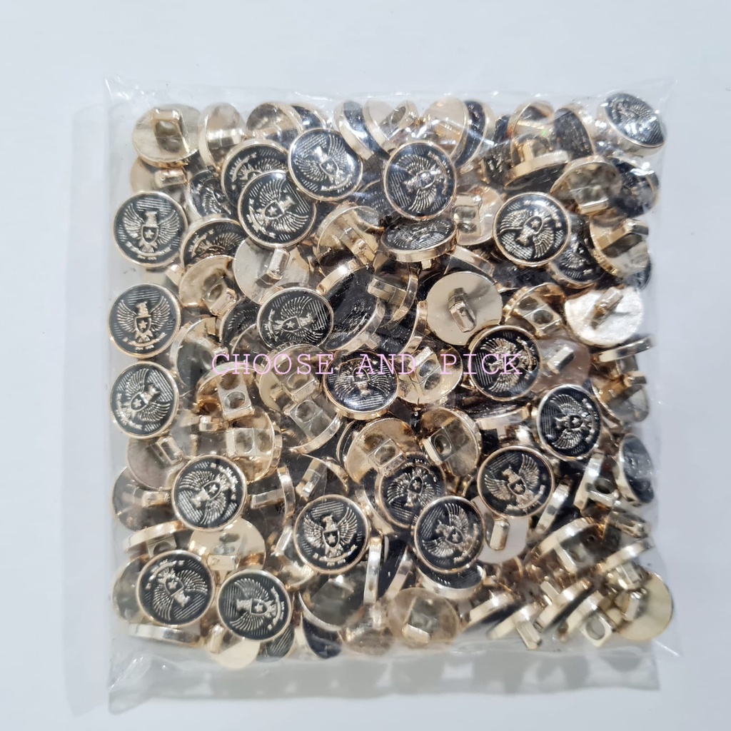 Jual Kancing Jas Epoxy Motif Garuda Ukuran 15mm 20mm Isi 144pcs Emas ...