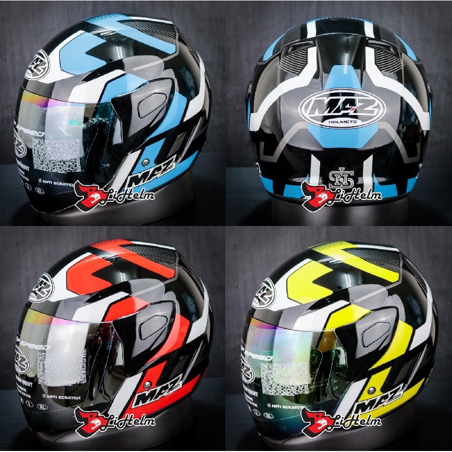 Jual MAZ HELM SONIC INFINITY | SINGLE VISOR | Shopee Indonesia