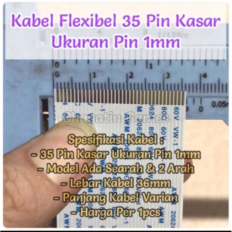 Jual Kabel Flexibel 35 Pin Ukuran Pin 1 mm | Shopee Indonesia
