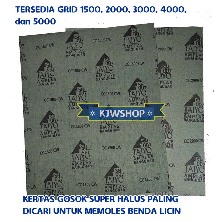 Jual Amplas TAIYO Grid 1500 2000 3000 4000 5000 Kertas Gosok Taiyo ...