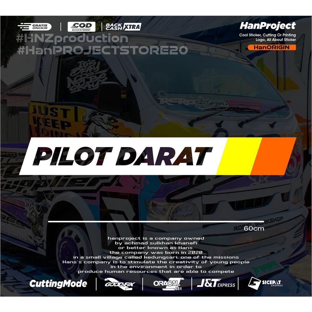 Jual STICKER STRIP KACA PILOT DARAT CUTTING UNTUK KACA DEPAN ATAU ...