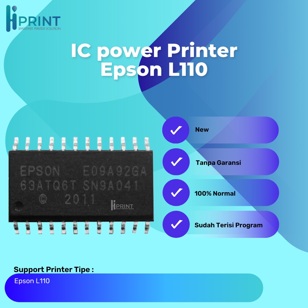 Jual IC Power Printer Epson L110 L120 L130 L210 L220 L300 L310 L350 ...