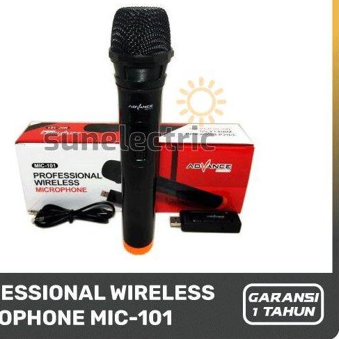 Jual ۝ Advance MIC-101 Mic Tanpa Kabel / Professional Microphone Wireless MIC101 / MIC 101 ...