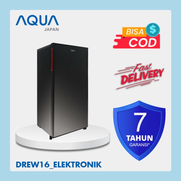Jual KULKAS 1 PINTU SANYO AQUA 191 NEW DESIGN. DARK SILVER ORIGINAL | Shopee Indonesia