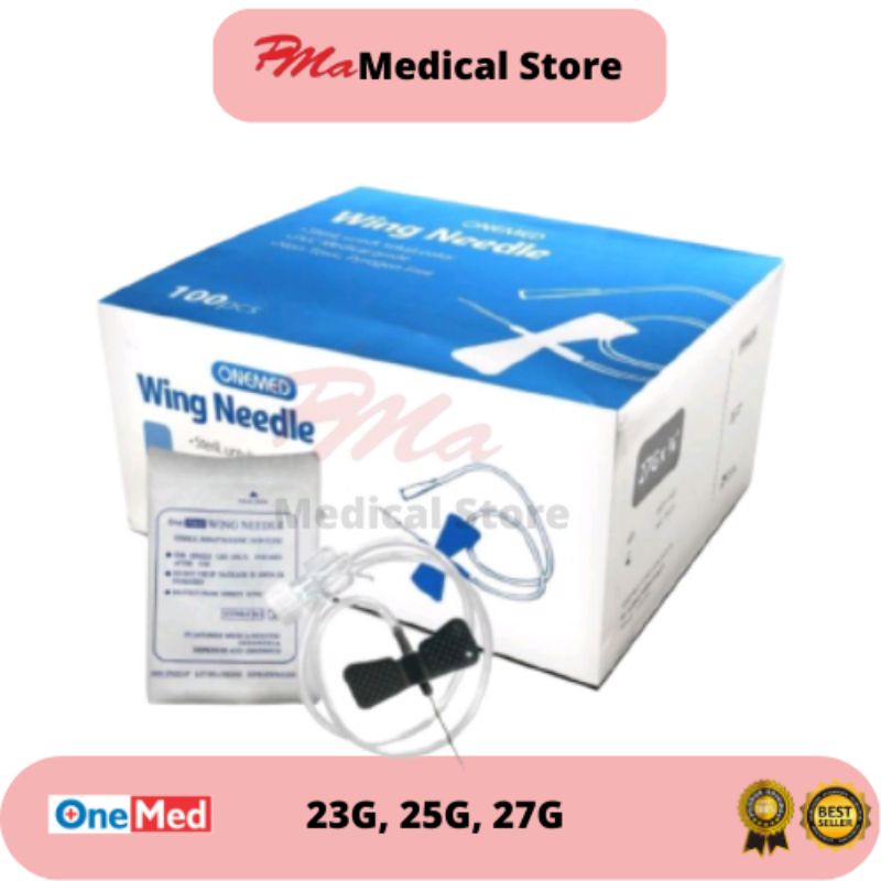 Jual Wing Needle ONEMED 23G,25G,27G Harga/ Pcs | Shopee Indonesia