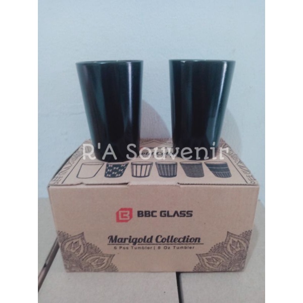 Jual Gelas minum H10v Warna Hitam (6pcs) | Shopee Indonesia