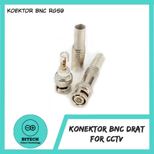 Jual KONEKTOR / CONNECTOR BNC MALE MODEL BAUT KABEL COAXIAL RG59 / RG6 | Shopee Indonesia