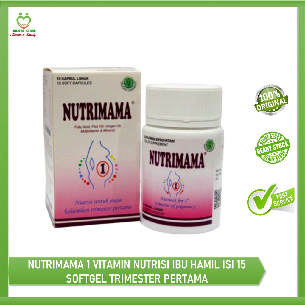 Jual NUTRIMAMA 1 VITAMIN IBU HAMIL Nutrisi ibu hamil Trimester 1 ...