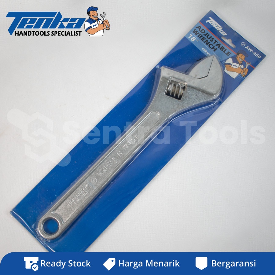 Jual Kunci Inggris Adjustable Wrench Tenka Ukuran 18 Inch | Shopee ...