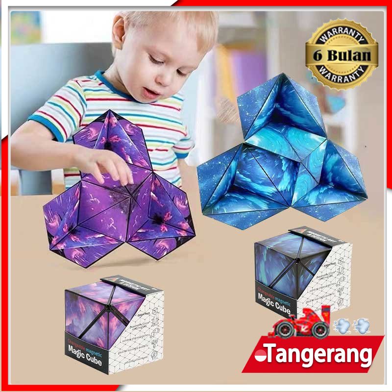 Jual Magic Cube Magnetik 3D Mainan Puzzle Kubus Berubah Bentuk ...