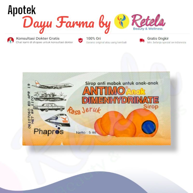 Jual ANTIMO ANAK RASA JERUK 1`S | Shopee Indonesia