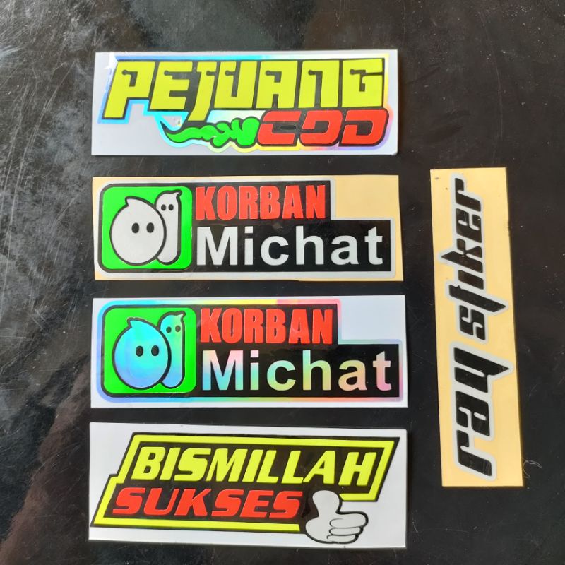 Jual STIKER CUTTING KATA KATA KORBAN MICHAT BISMILLAH | Shopee Indonesia Jual STIKER CUTTING KATA KATA KORBAN MICHAT BISMILLAH | Shopee Indonesia