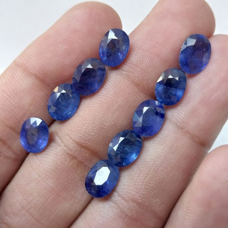 Jual BATU NATURAL BLUE SAFIR CATING OVAL ASLI ORIGINAL BATU 100% ALAM ...
