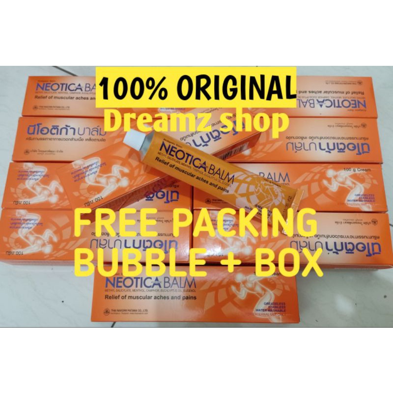 Jual Neotica balm cream pegal-pegal Thailand Original 100gram | Shopee ...