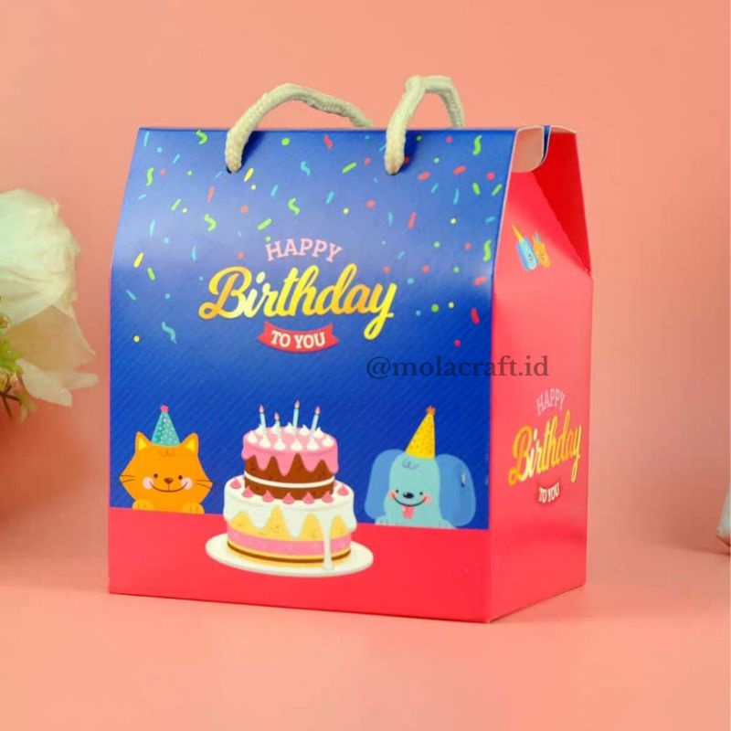 Jual Goodie bag ulang tahun (happy birthday) / hampers kotak isi snack ...