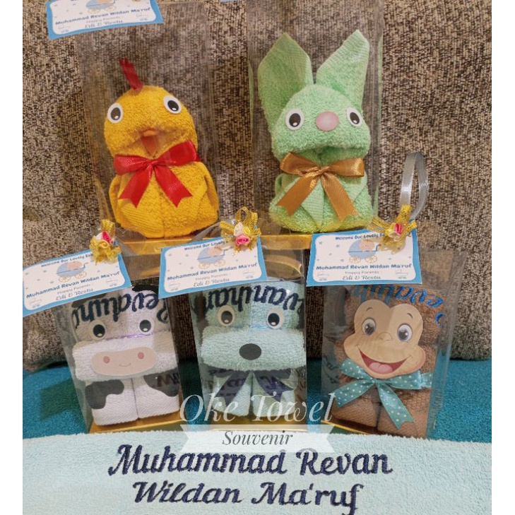 Jual Souvenir pernikahan dan ulang tahun dari handuk bentuk Animal ...