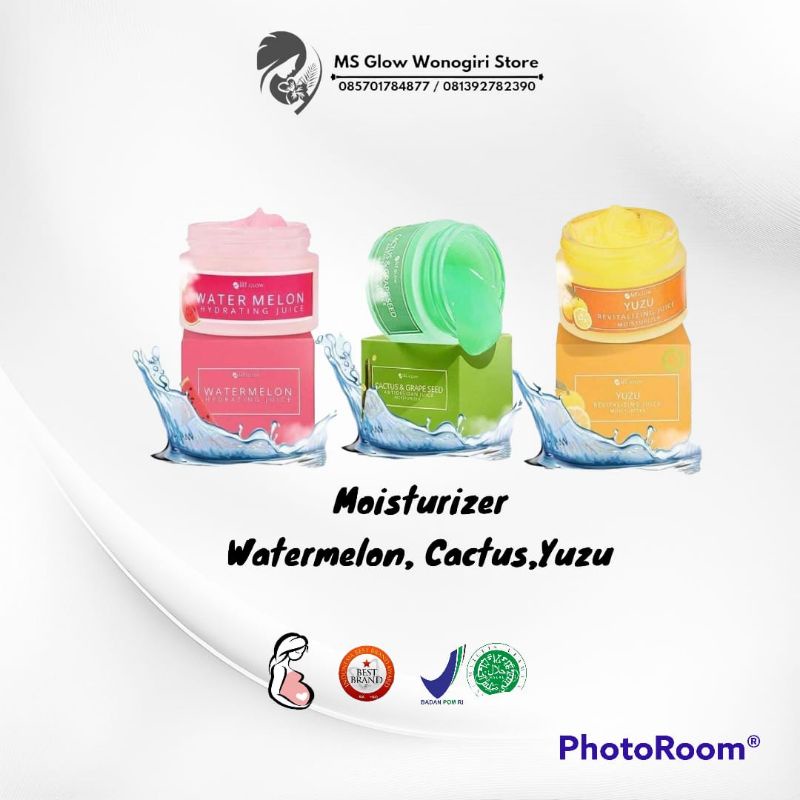 Jual Moisturizer MS GLOW original (yuzu, watermelon, kaktus) | Shopee ...