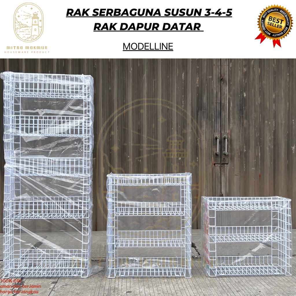 Jual SALE!! RAK SERBAGUNA 3-4-5 SUSUN MODELLINE / RAK PIRING RATA ...